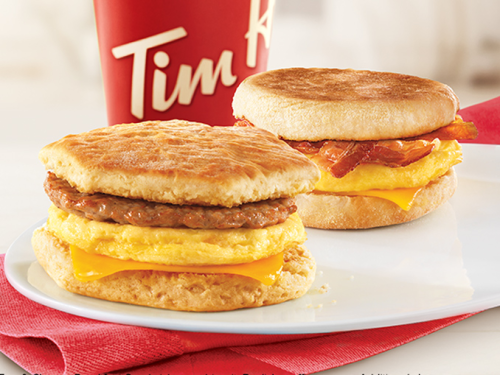 Tim Hortons breakfast menu - starbmag